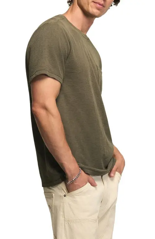 Lucky Brand Textured Pocket T-shirt - Toadstool