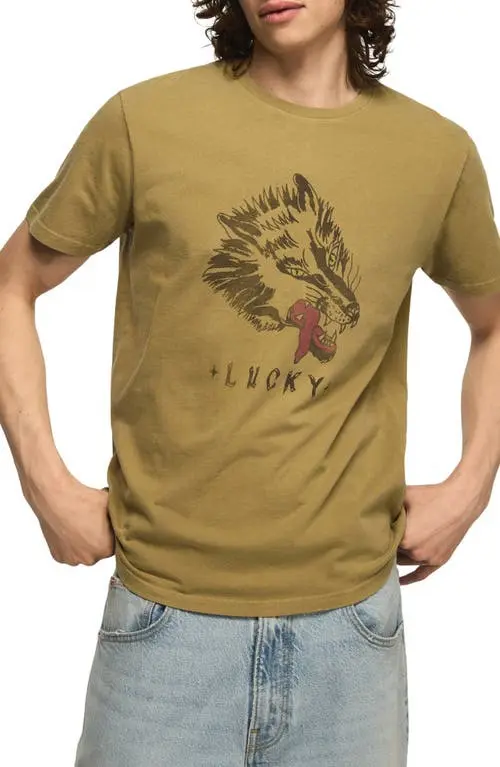 Lucky Brand Born To Lose Wolf Cotton Graphic T-shirt - Boa