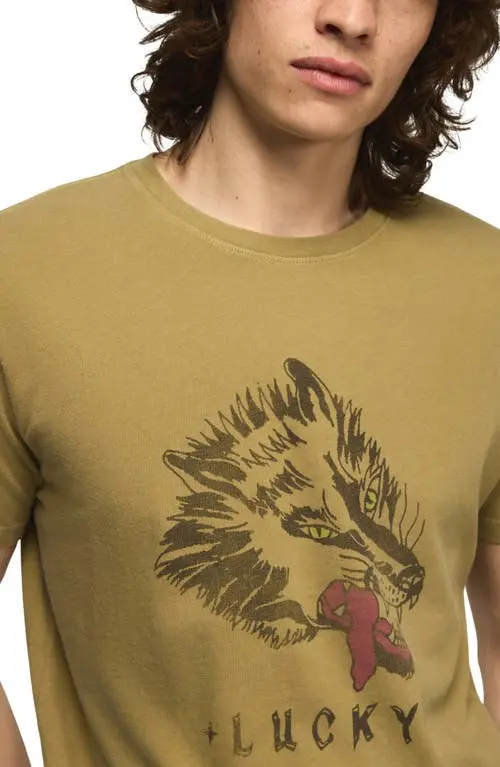 Lucky Brand Born To Lose Wolf Cotton Graphic T-shirt