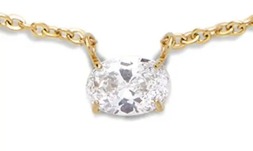 D.LOUISE D. Louise Oval Solitaire Necklace