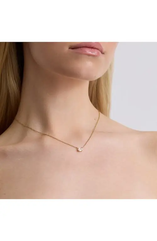 D.LOUISE D. Louise Oval Solitaire Necklace