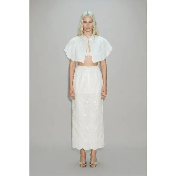 ATOIR Marjorie Bralette And Cape - Ivory