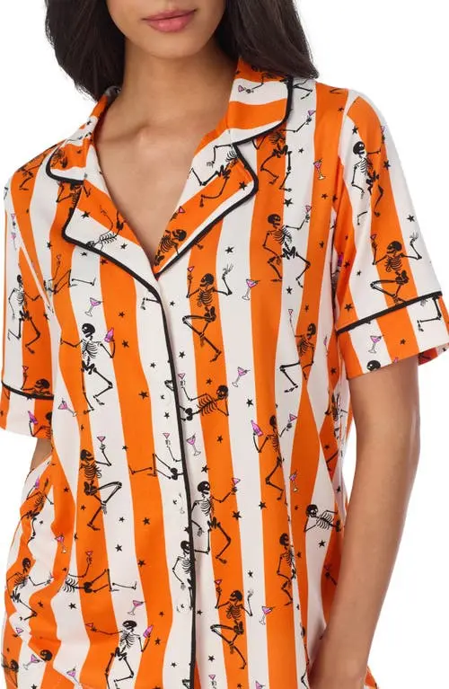 ROOM SERVICE Print Boxer Pajamas
