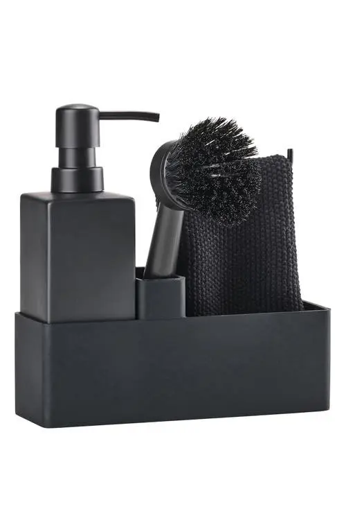 ZONE DENMARK Dishwashing Set With Cloth - Black
