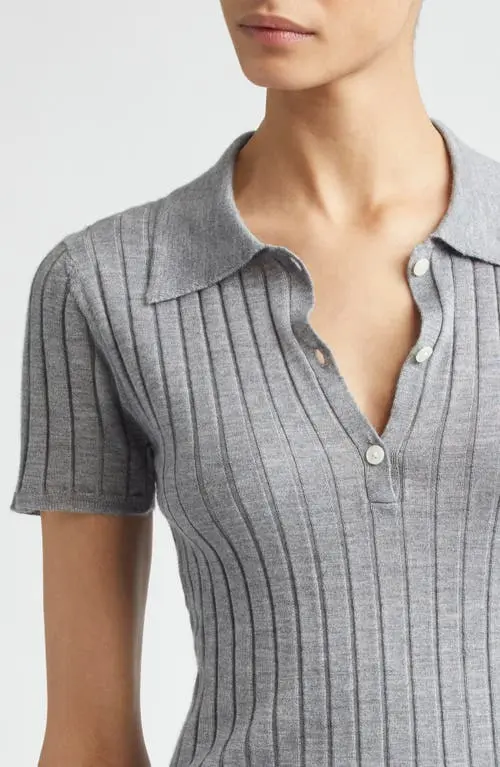 TOTEME Cashmere & Silk Rib Polo