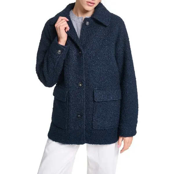 LEVI'S Textured Boucle Shacket - Navy