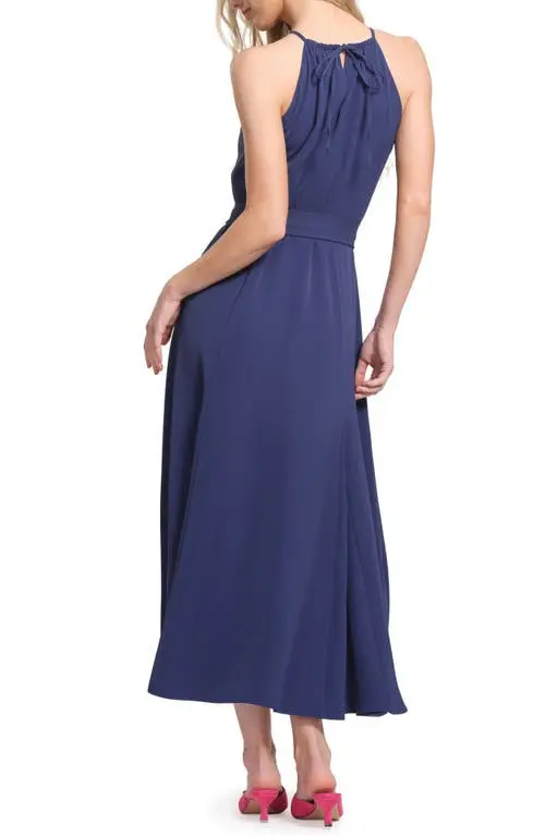ISAAC MIZRAHI NEW YORK Sash Tie Maxi Dress