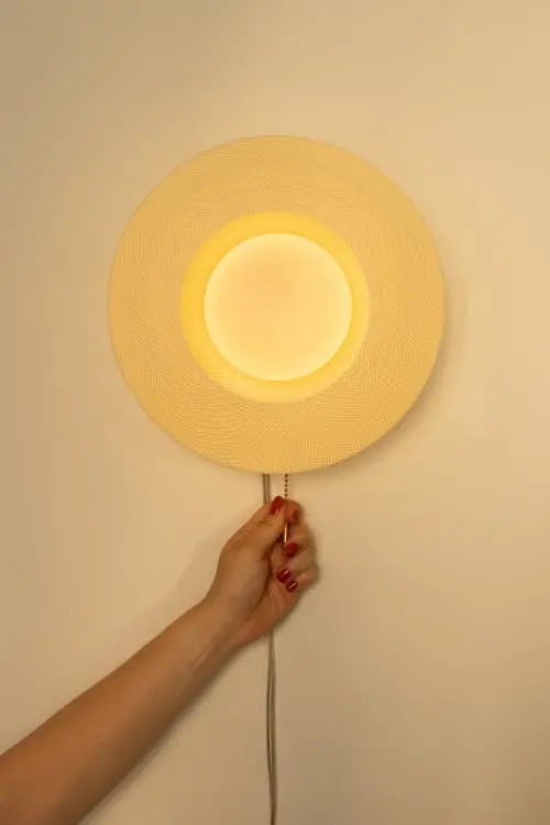 WOOJ DESIGN Helios Sconce - Eggshell