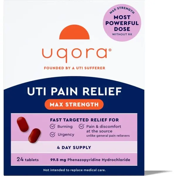 UQORA Uti Pain Relief Tablets With Phenazopyridine Hcl