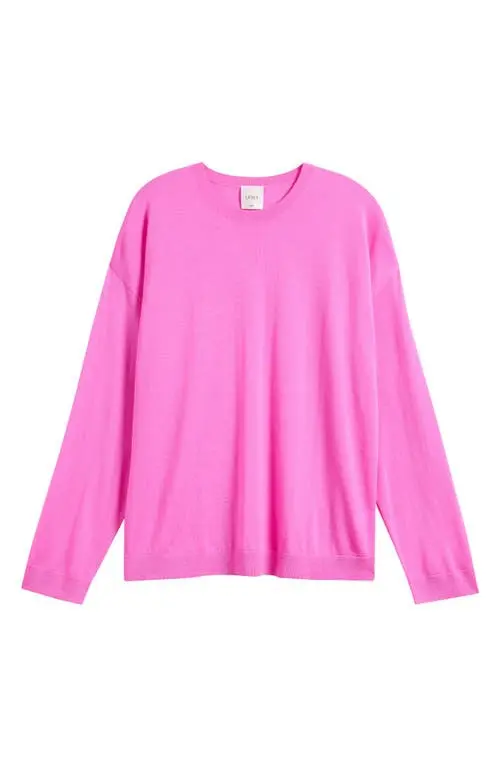 LESET James Oversized Merino Wool Sweater - Azalea