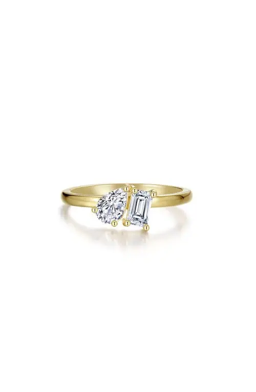 Lafonn Jolie Moi Two-stone Diamond Ring - Gold