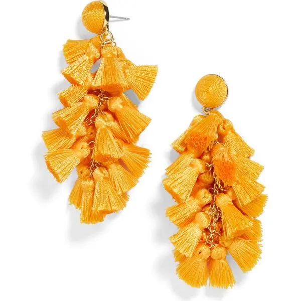 Baublebar Contessa Tassel Earrings - Orange