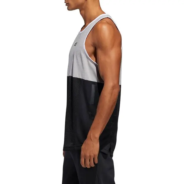 Adidas Tank Top - Medium Grey Heather/black