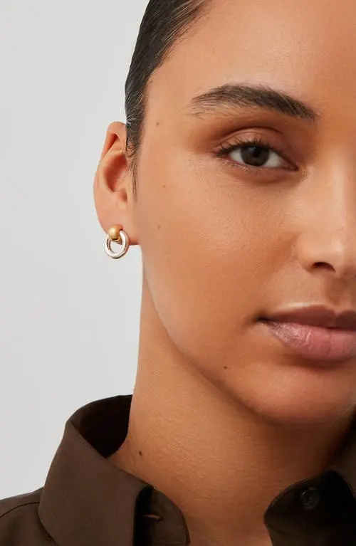 Jenny Bird Faye Mini Puffy Door Knocker Earrings
