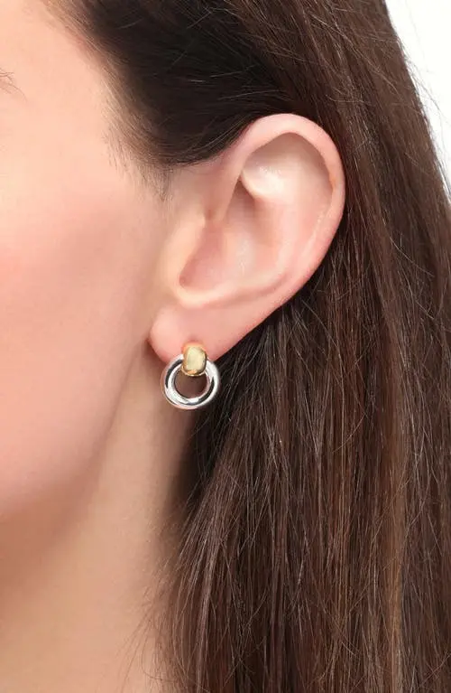 Jenny Bird Faye Mini Puffy Door Knocker Earrings