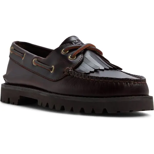 Sperry Authentic Original Kiltie Lug Boat Shoe - Amaretto