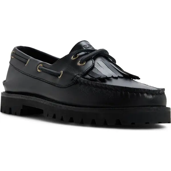 Sperry Authentic Original Kiltie Lug Boat Shoe - Black