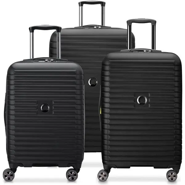 DELSEY PARIS Cruise 3.0 Hardside Expandable 3-piece Spinner Luggage Set - Black