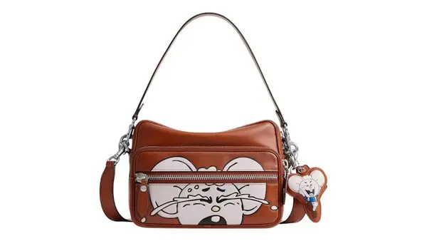 COACH X Brain Dead Dakota Crossbody Bag With Kachi Mouse - Amber