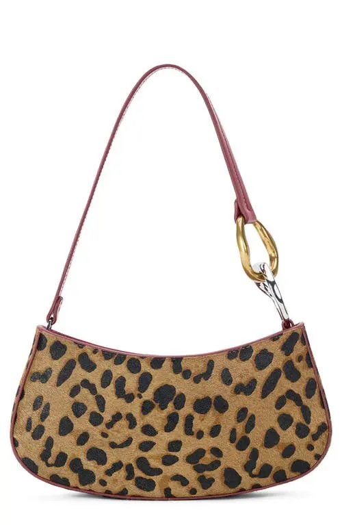 Staud Ollie Genuine Calf Hair Shoulder Bag - Cheetah