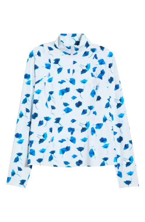 G/fore Floral Silky Tech Quarter Zip Pullover