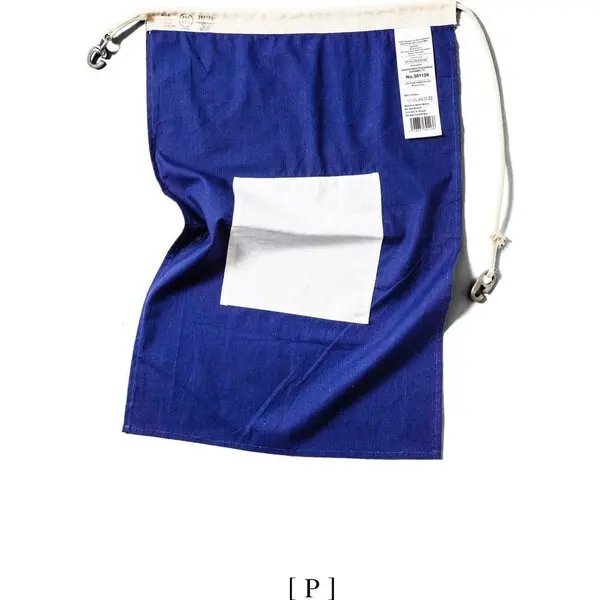 PUEBCO Ocean Signal Flag Apron P - Blue