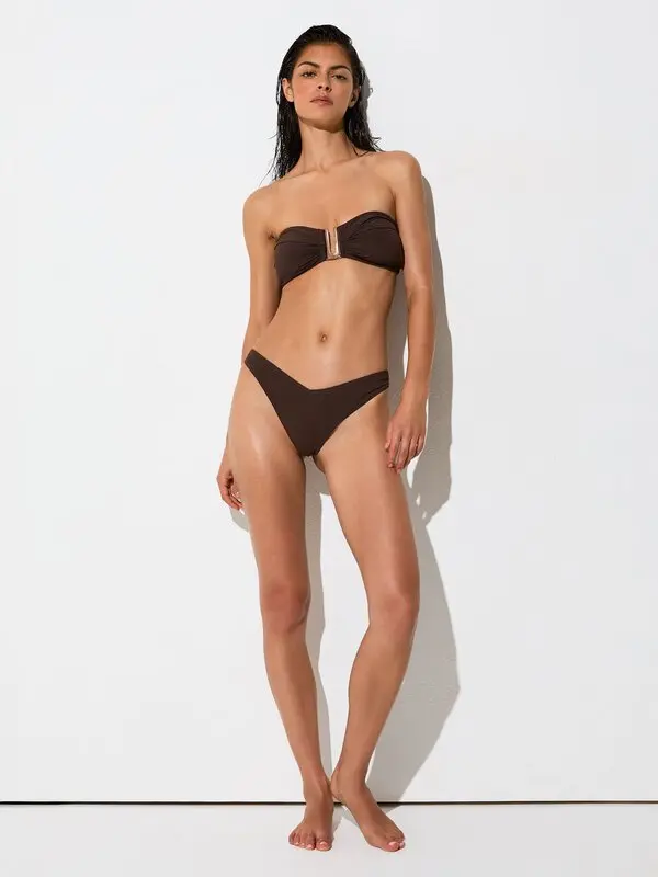 REISS Isla Fixed-side Thong Bikini Bottoms