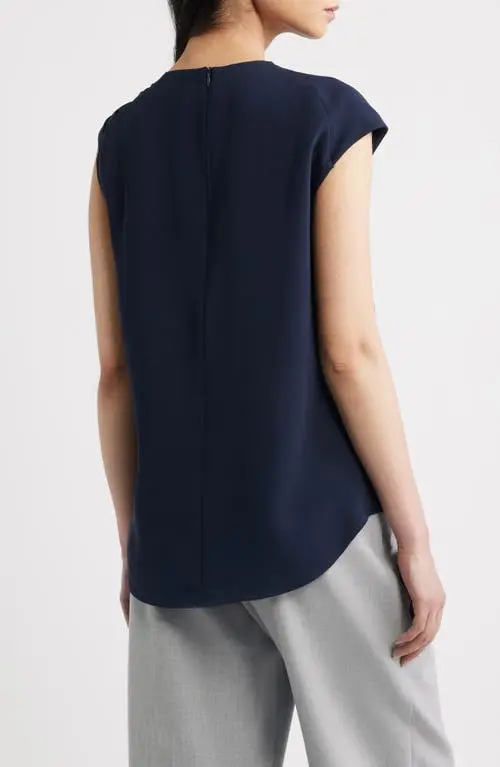 BOSS Bannea Pin Detail Crepe Top