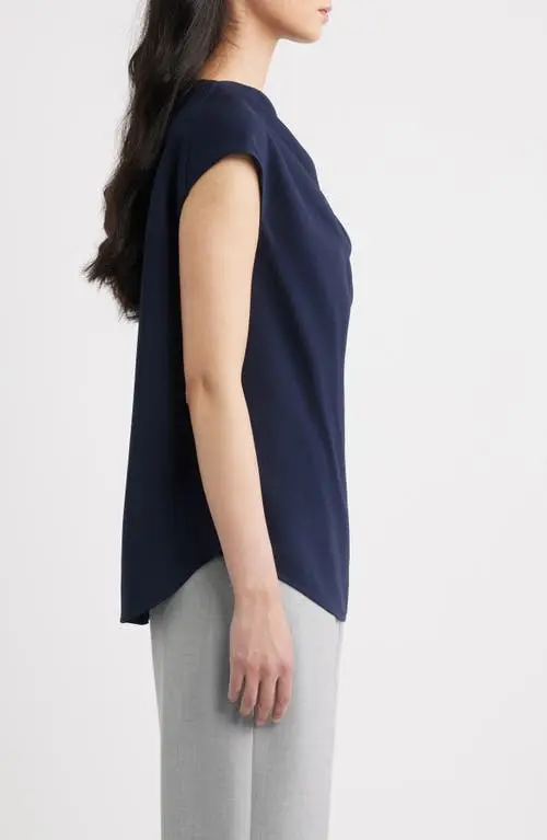 BOSS Bannea Pin Detail Crepe Top