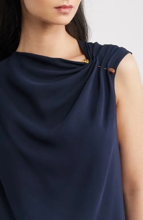 BOSS Bannea Pin Detail Crepe Top