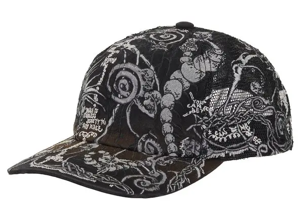 Supreme Wombat Embroidered Mesh Back 6panel - Black