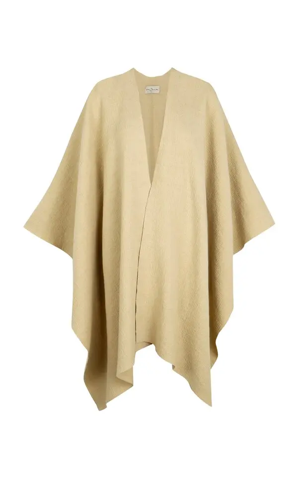 CORTANA Silence Cashmere-linen Poncho