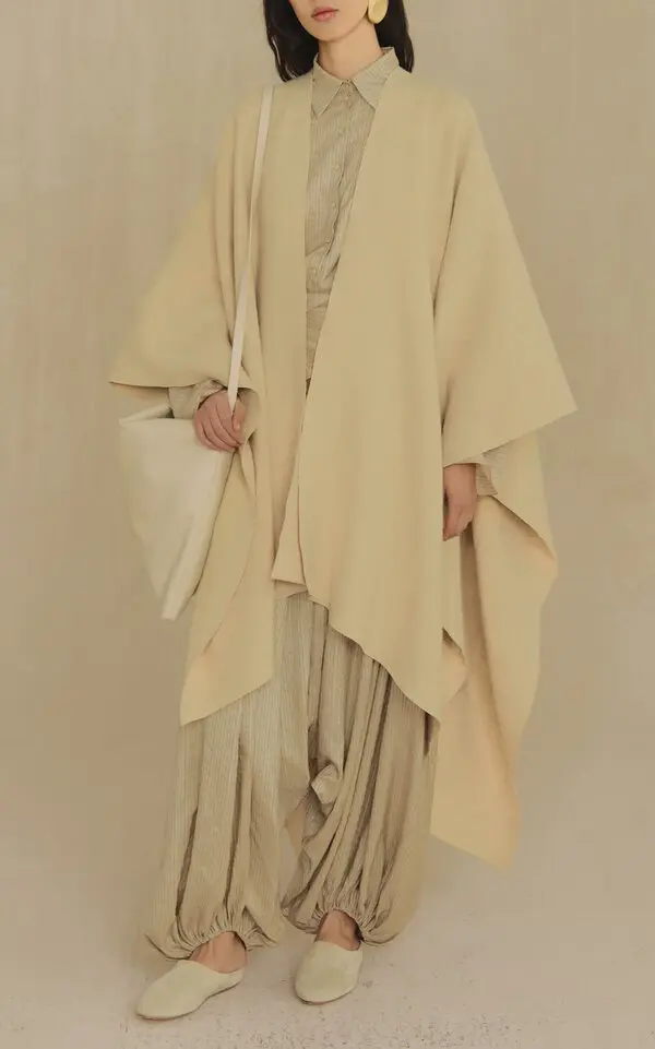 CORTANA Silence Cashmere-linen Poncho