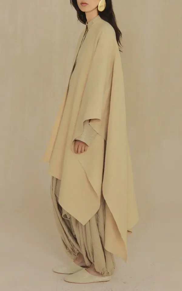 CORTANA Silence Cashmere-linen Poncho
