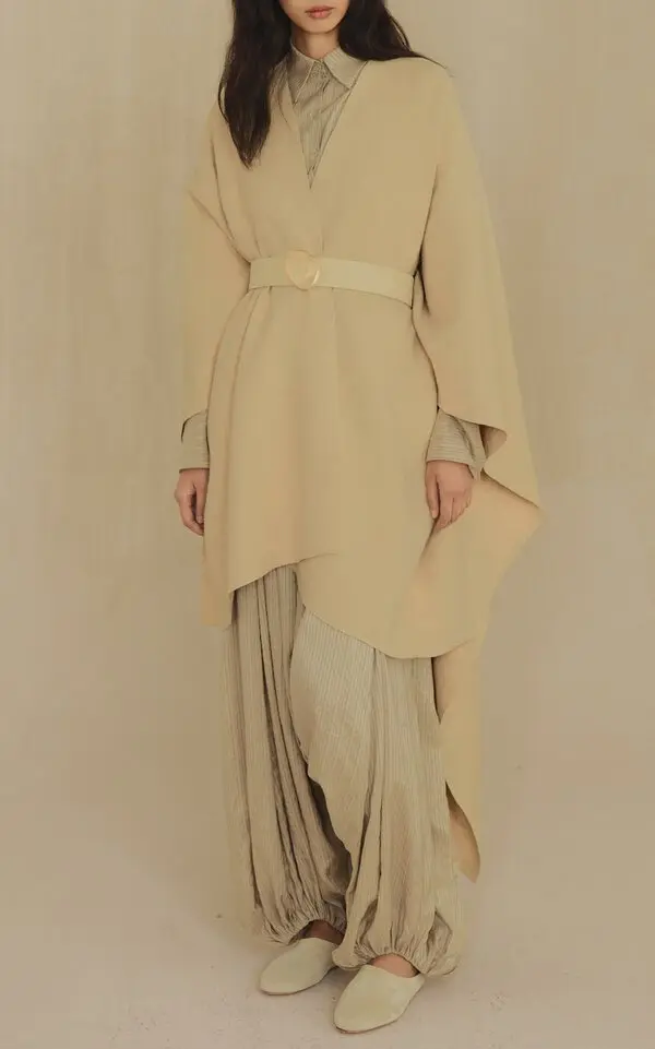 CORTANA Silence Cashmere-linen Poncho