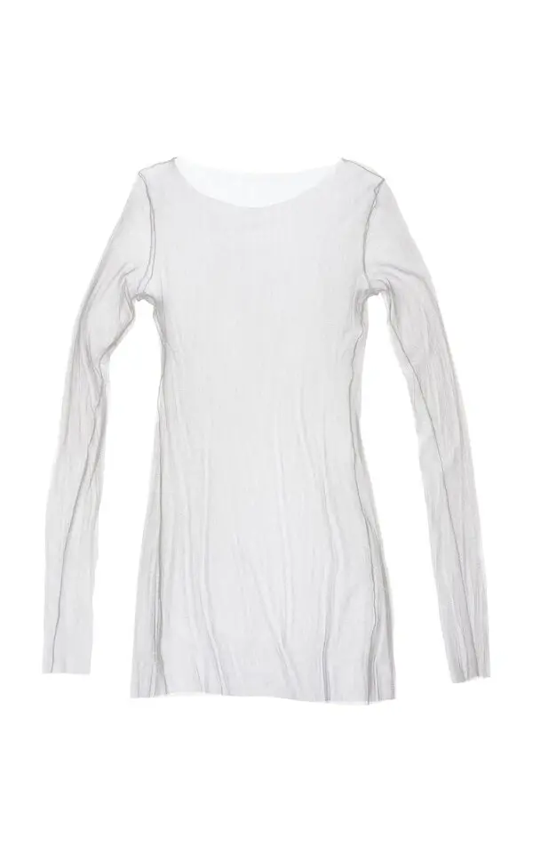 CORTANA Tulle Silk Top