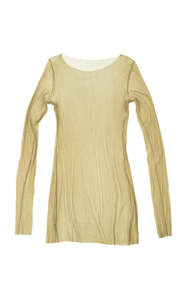 CORTANA Tulle Silk Top - Orange