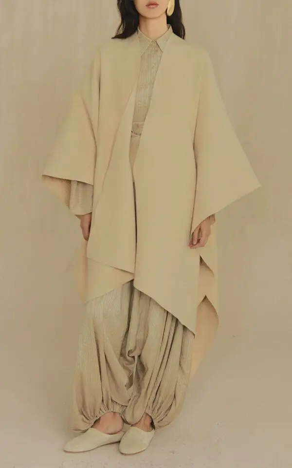 CORTANA Sentido Silk Wide Leg Pants