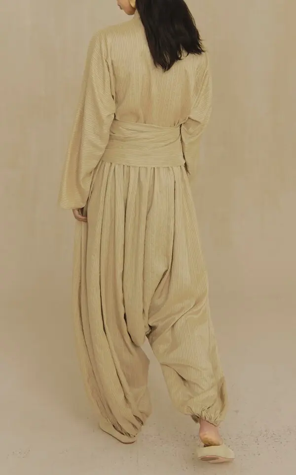 CORTANA Sentido Silk Wide Leg Pants