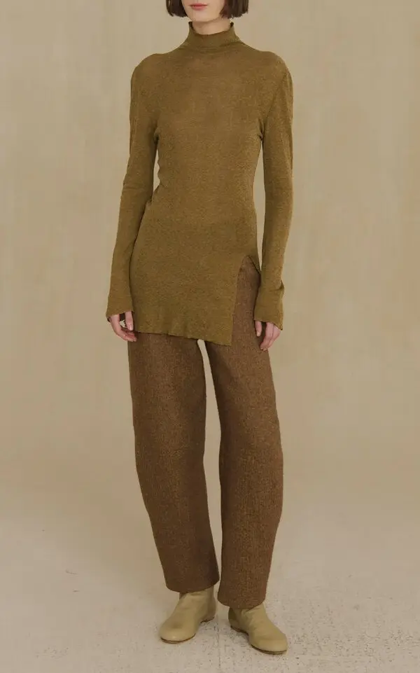 CORTANA Tiva Cotton-silk Jersey Top