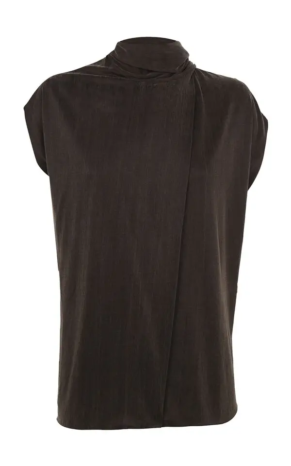 CORTANA Espera Cotton-blend Top