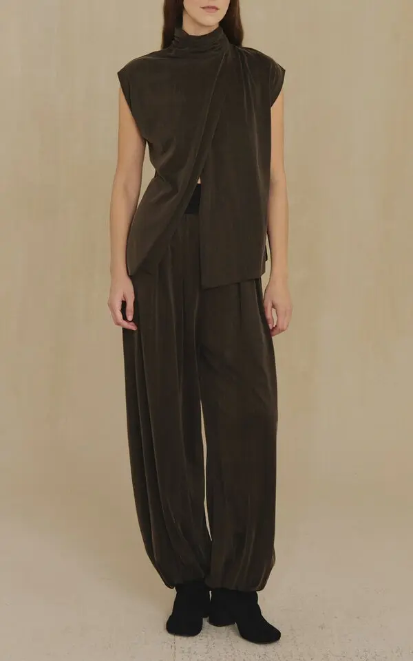 CORTANA Espera Cotton-blend Top