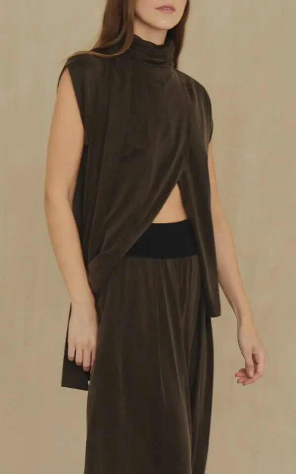 CORTANA Espera Cotton-blend Top