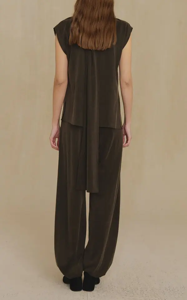 CORTANA Espera Cotton-blend Top