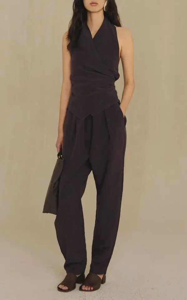 CORTANA Amar Linen-silk Pants