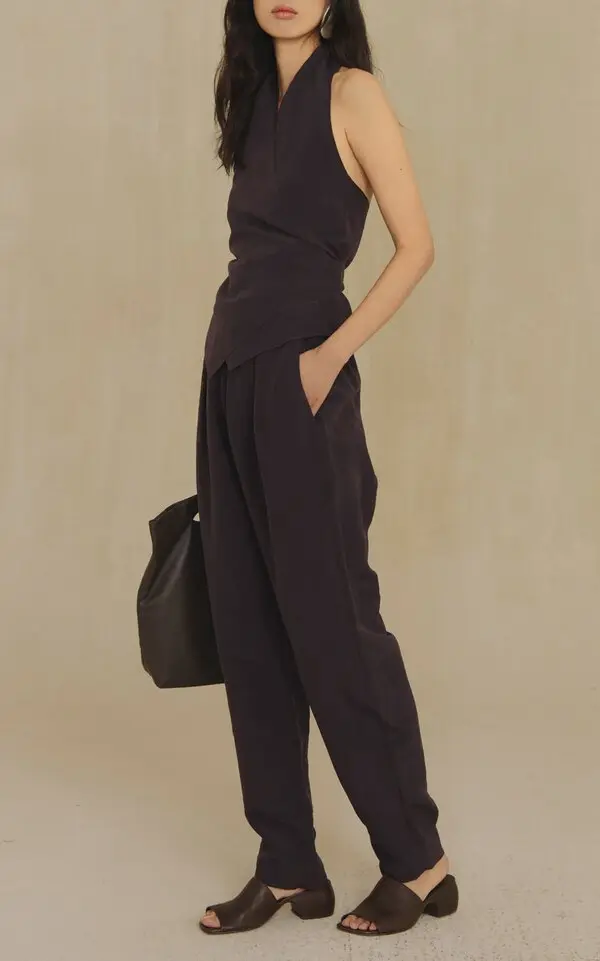CORTANA Amar Linen-silk Pants