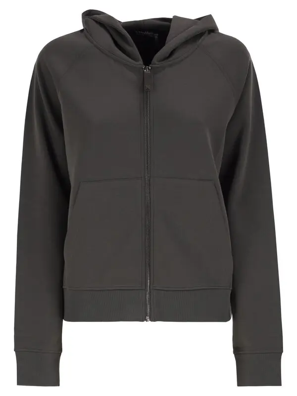 Max Mara Smmmarea Hooded Zip-up Jersey Sweatshirt - Multicolor