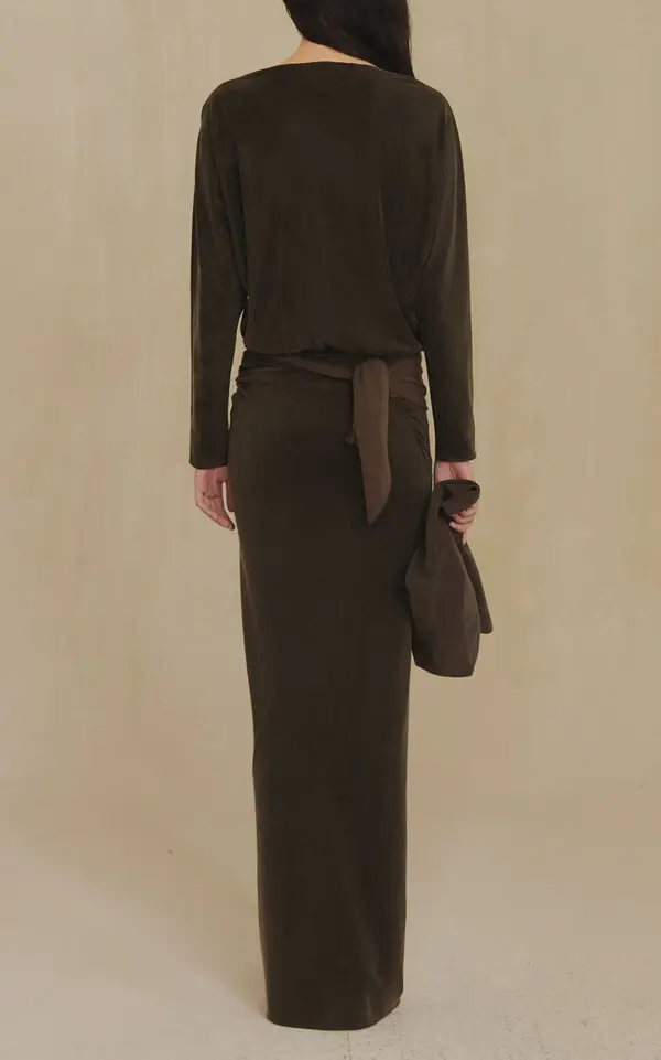 CORTANA Espera Cotton-blend Maxi Dress