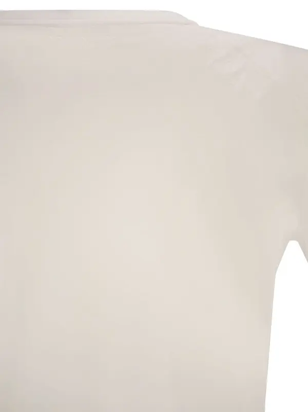 Max Mara Cotton And Modal Jersey T-shirt - White