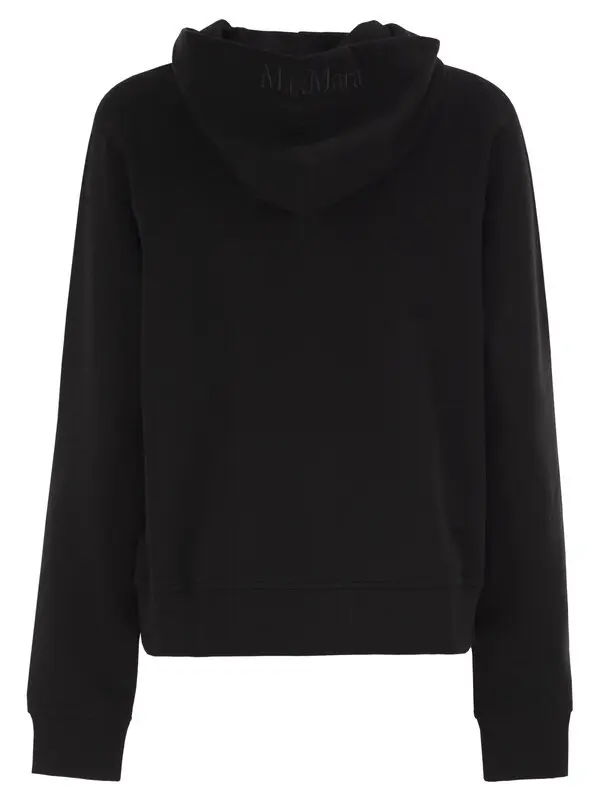 Max Mara Zip-up Hooded Jersey Sweatshirt